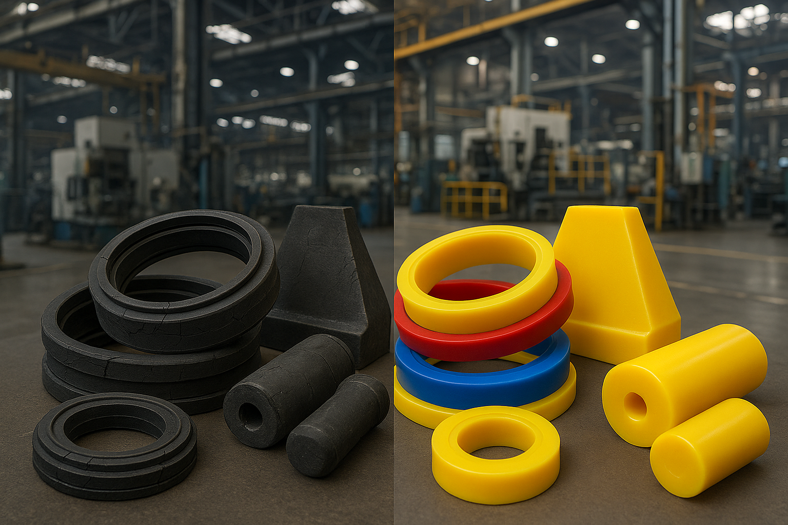 Polyurethane vs Rubber – Which is Better for Industrial Machinery and Why It Matters